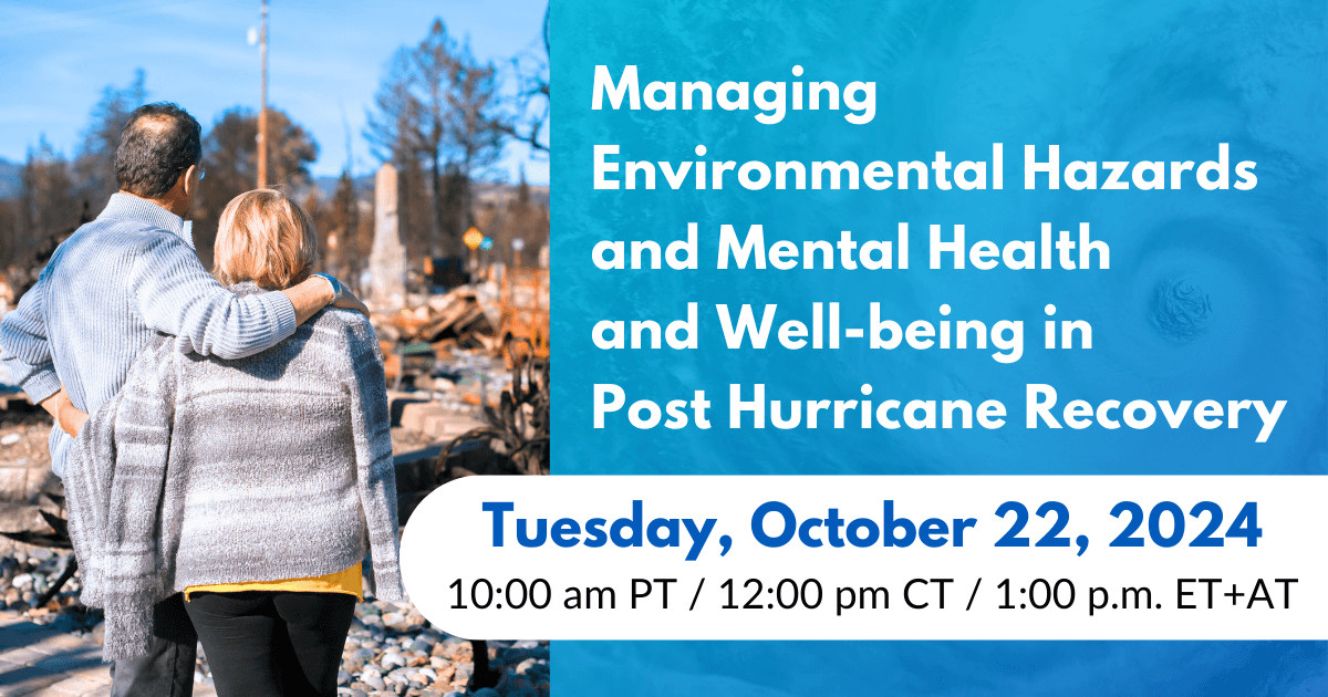 Managing Environmental Hazards and Mental Health and Well-being in Post ...